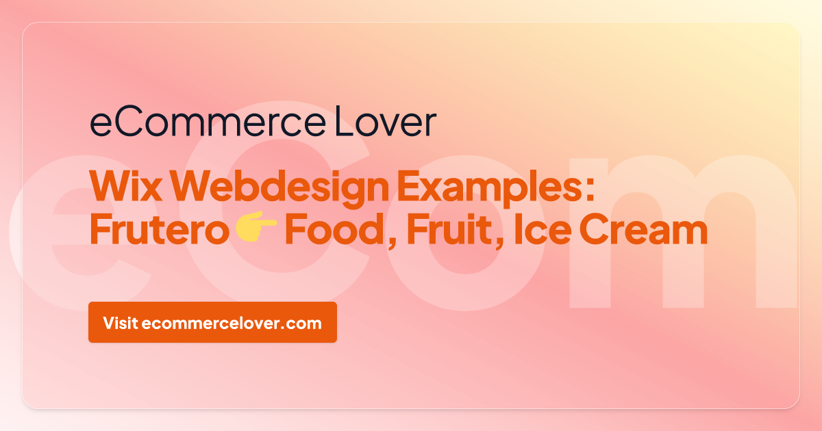 Wix Webdesign Examples: Frutero 👉 Food, Fruit, Ice Cream